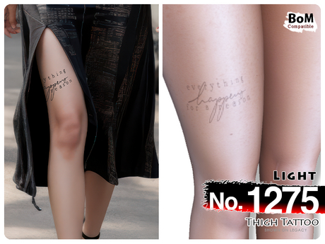 Second Life Marketplace - (Thigh Tattoo) No.1275 Light